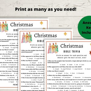 Christmas Bible Trivia - Bible Trivia, Christmas Trivia Game, Youth ...