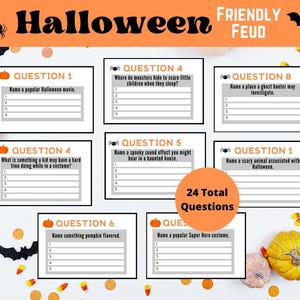 Halloween Family Feud Trivia Game - Halloween Games, Halloween Family ...