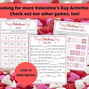 Valentine Trivia Game - Valentines Trivia, Valentine Party Game ...