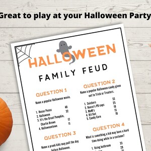 Halloween Family Feud Trivia Game Halloween Games, Halloween Family ...