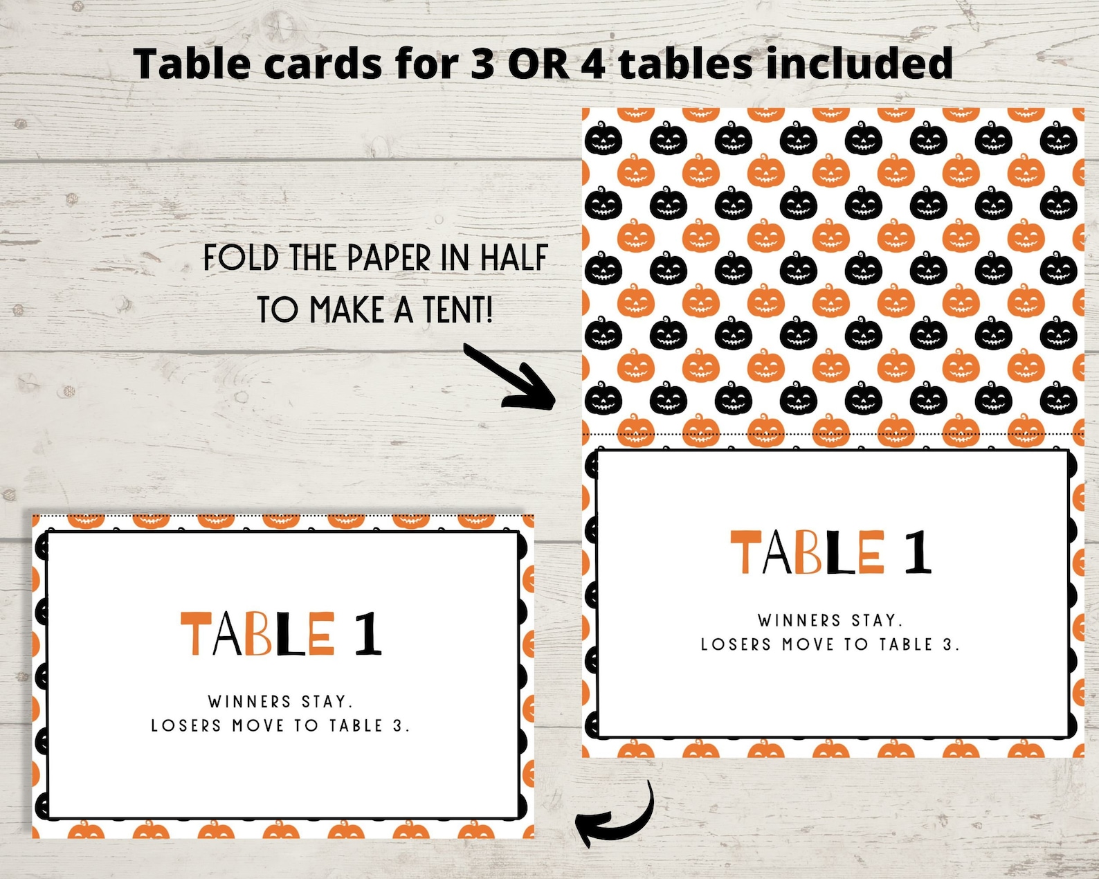 Halloween Bunco - Bunco Score Cards, Printable Bunco Game, Fall Bunco ...