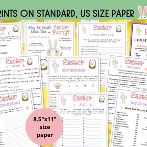 Easter Game Bundle - Easter Family Game Pack, Easter Activities, Easter ...