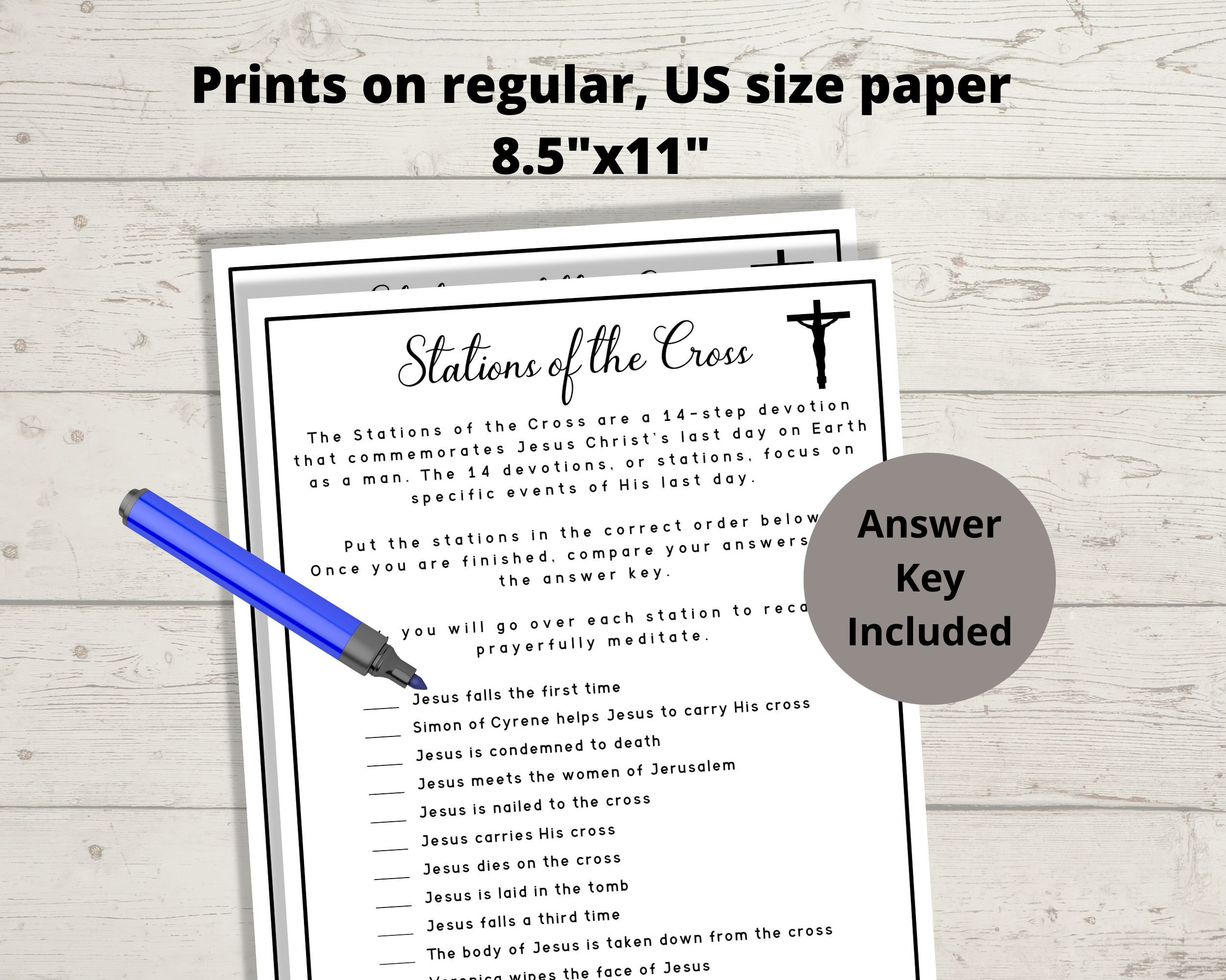 Stations of the Cross Childrens Activity Good Friday Lesson, Ways of ...