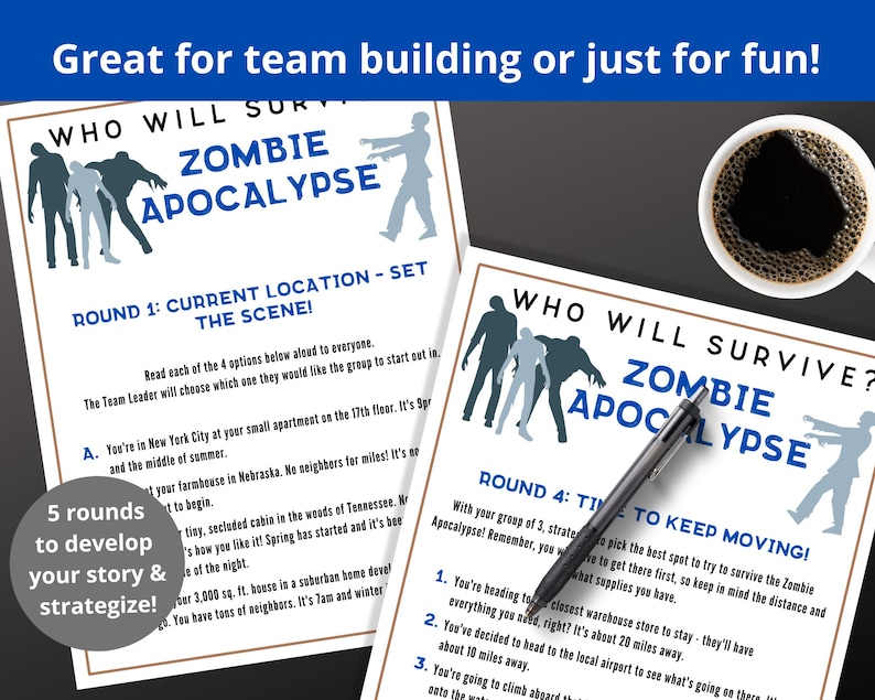 Team Building Game - Zombie Apocalypse Ice Breaker, Office Ice Breaker ...