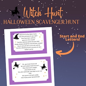 Halloween Scavenger Hunt - Witch Party Game, Witch Hunt Game for Kids ...