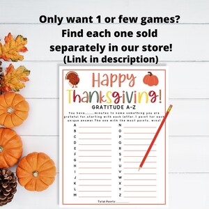 Thanksgiving Game Bundle - Thanksgiving Games, Fall Games ...