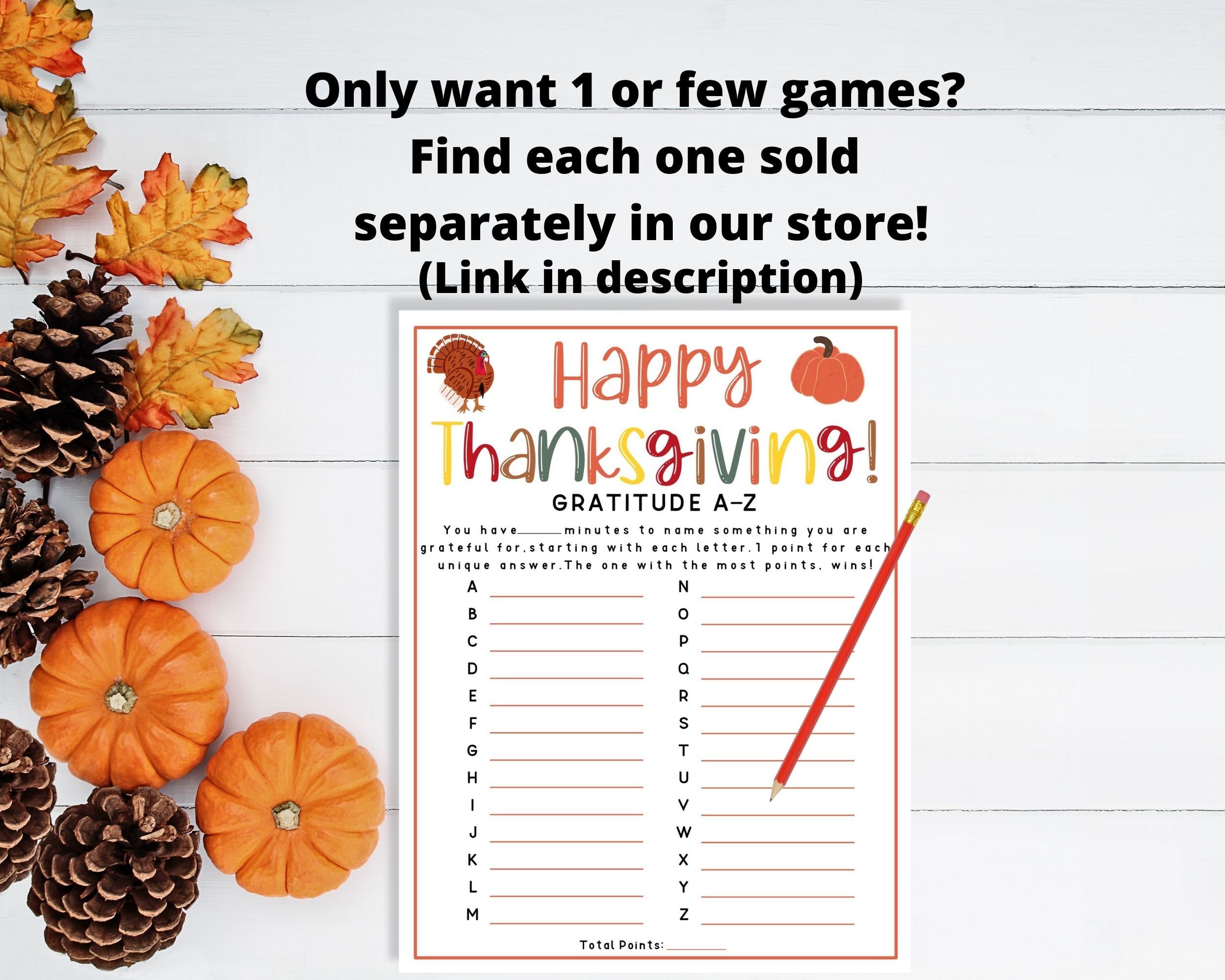 Thanksgiving Game Bundle Thanksgiving Games Fall Games - Etsy