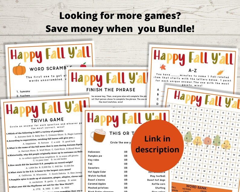 Fall This or That Game - Fall Printables, Autumn Would You Rather, Kids ...