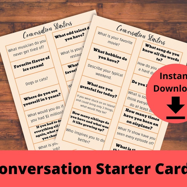 Conversation Starter - Etsy