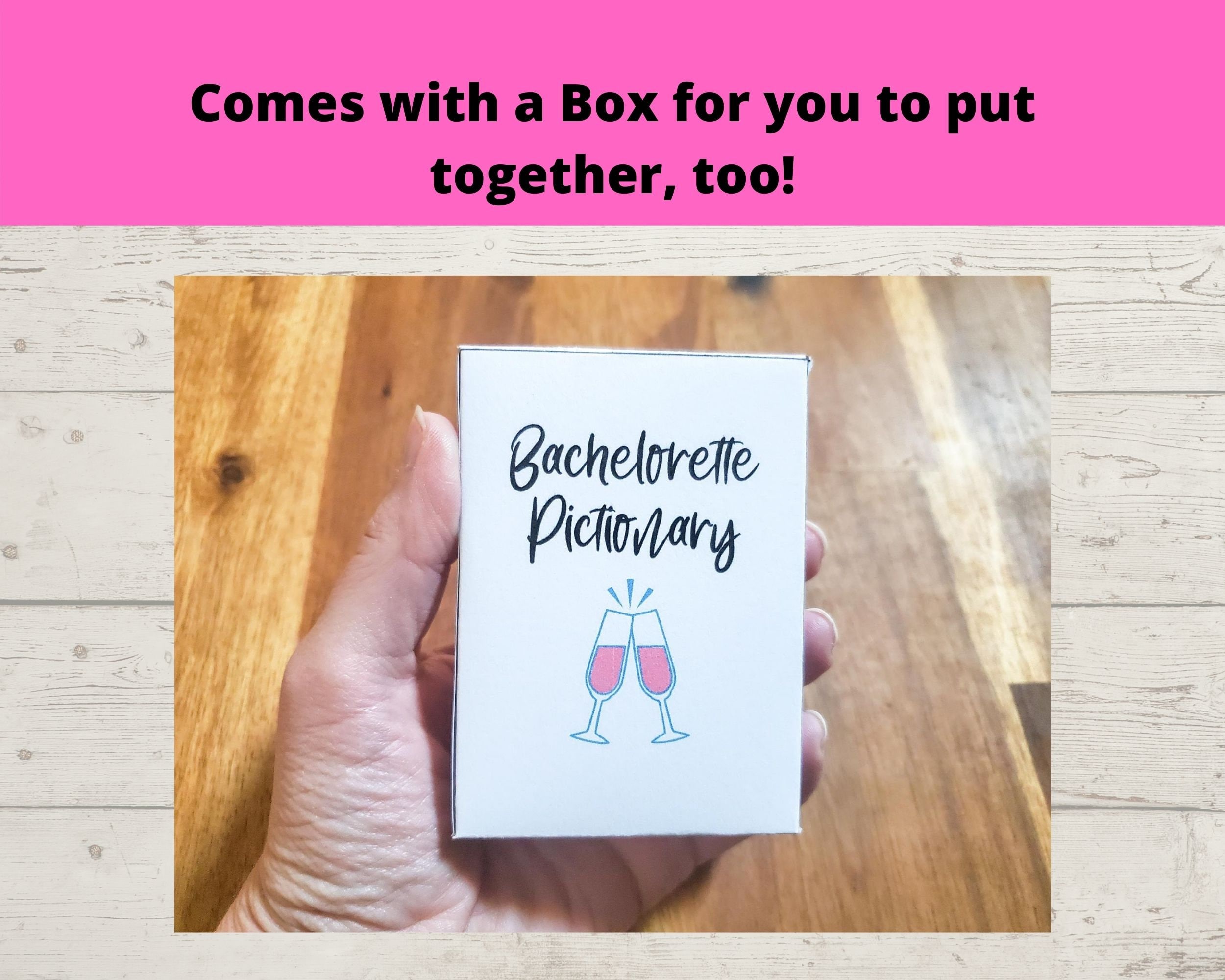 Bachelorette Pictionary Game - Bridal Pictionary, Bachelorette Party ...