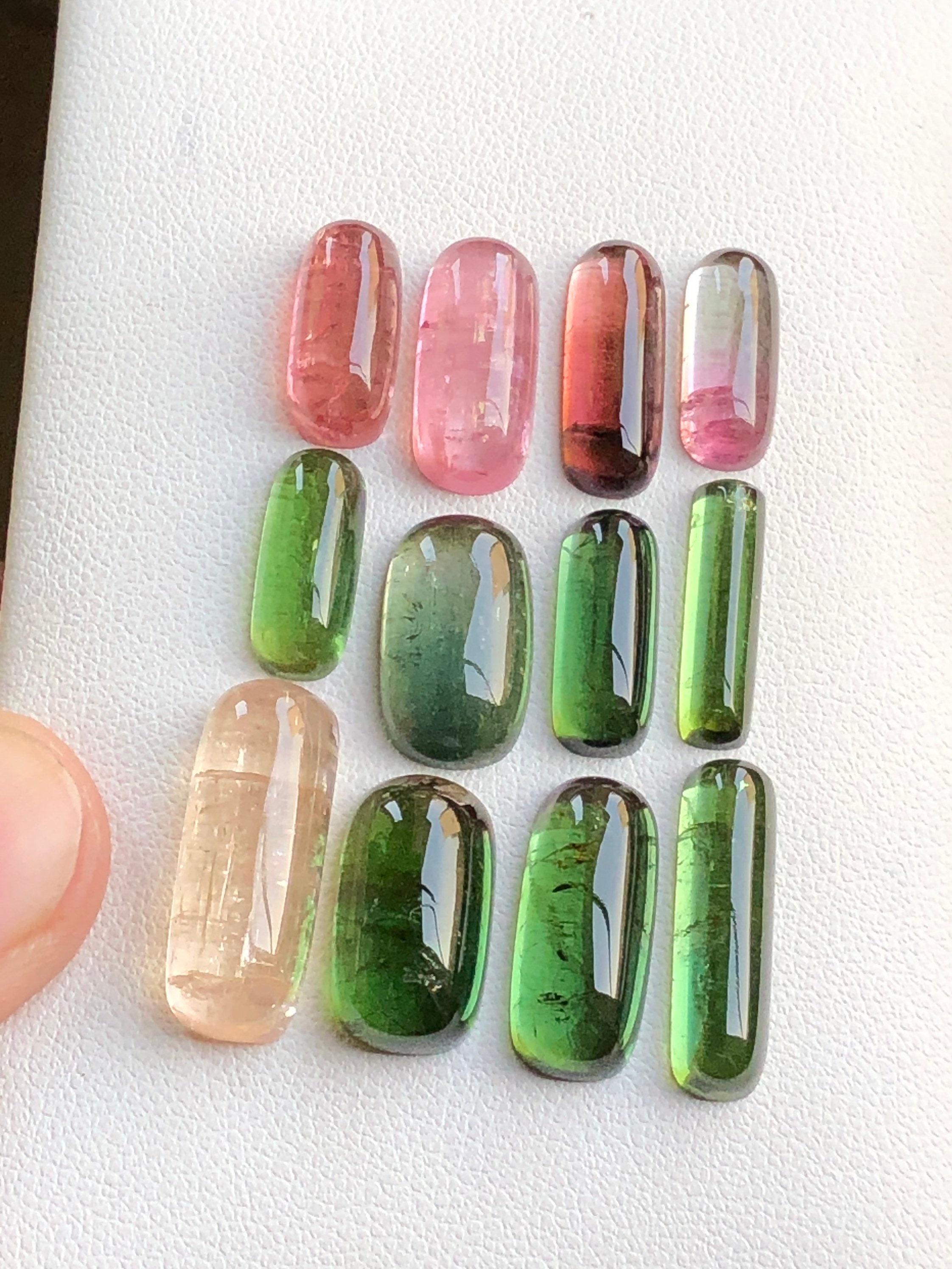 60 Carats Beautiful Stunning Tourmaline Cabochons Ethically - Etsy