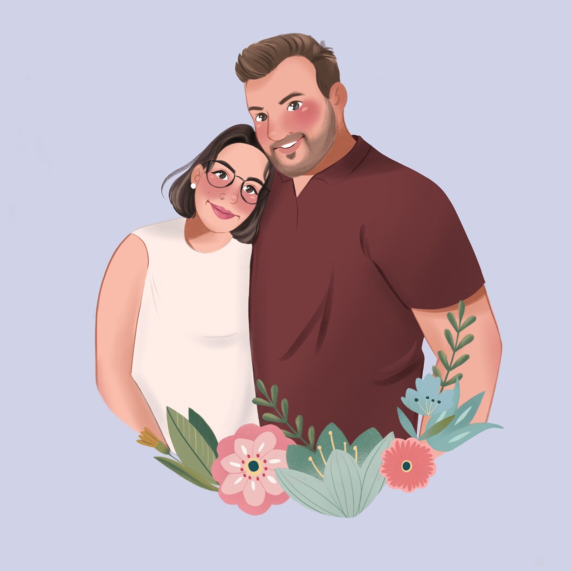 Custom Portrait Cartoon Portrait Custom Illustration Custom | Etsy