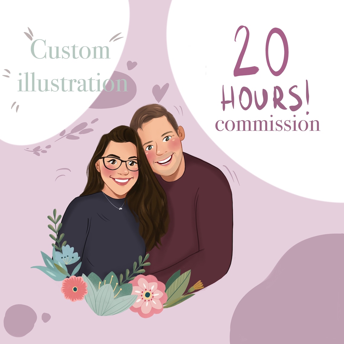 Custom Portrait Cartoon Portrait Custom Illustration Custom | Etsy