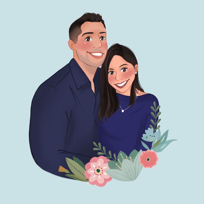 Custom Portrait Cartoon Portrait Custom Illustration Custom | Etsy