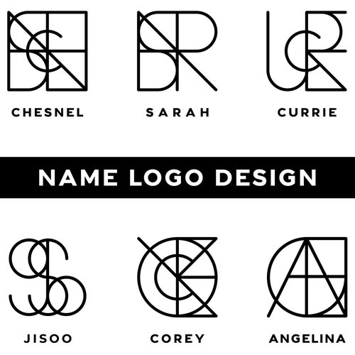 Custom Name Logo Design. Personalised Minimalistic Tattoo - Etsy