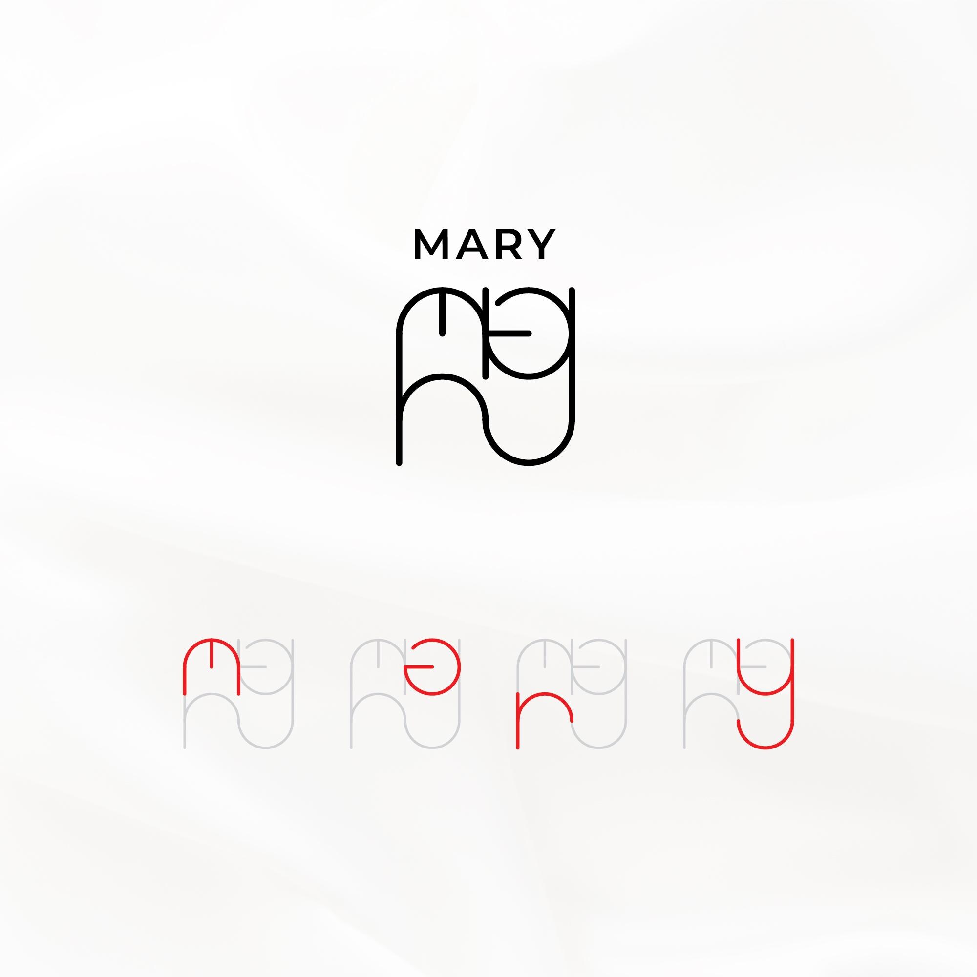 Personalized Name Logo: Minimalist Line Art Monogram (digital Files) - Etsy