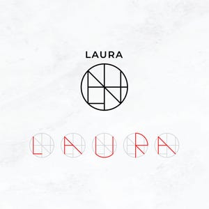 Custom Name Monogram Logo Design, Personalized Logo, Unique Name Logo ...