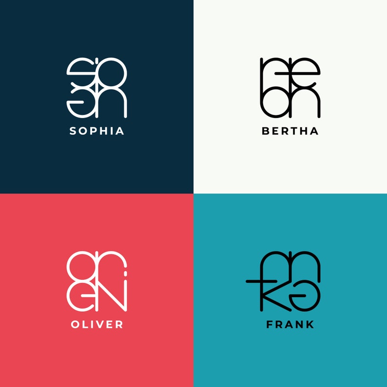 Custom Name Logo Design Logo OPTION 11 - Etsy