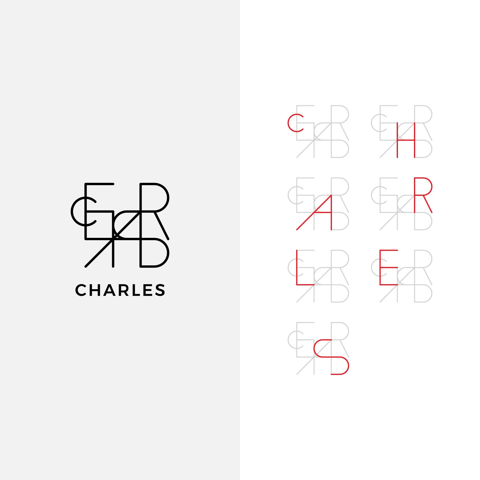 Monogram Name Logo, Name Logo SVG, Custom Monogram Design, OPTION 45 ...