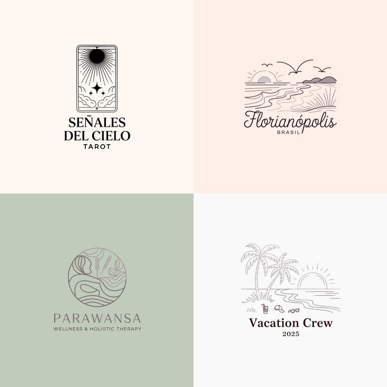 Custom Hand Drawn Logo Design | Minimalist Business Logo - Etsy