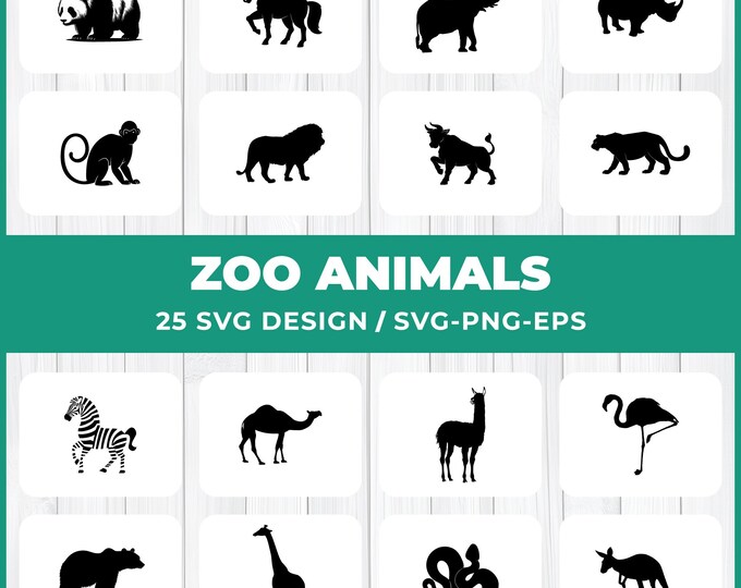 Zoo Crew SVG | Wild One SVG | Süße Tiere SVG | KinderGeburtstag Party ...