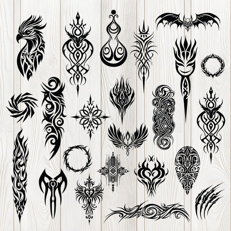 Henna Tribal Tattoos - Etsy