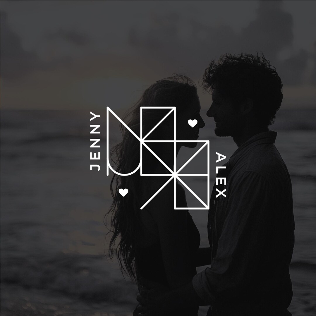 Custom Couple Logo Design, Name Logo, Art for Couples - Etsy