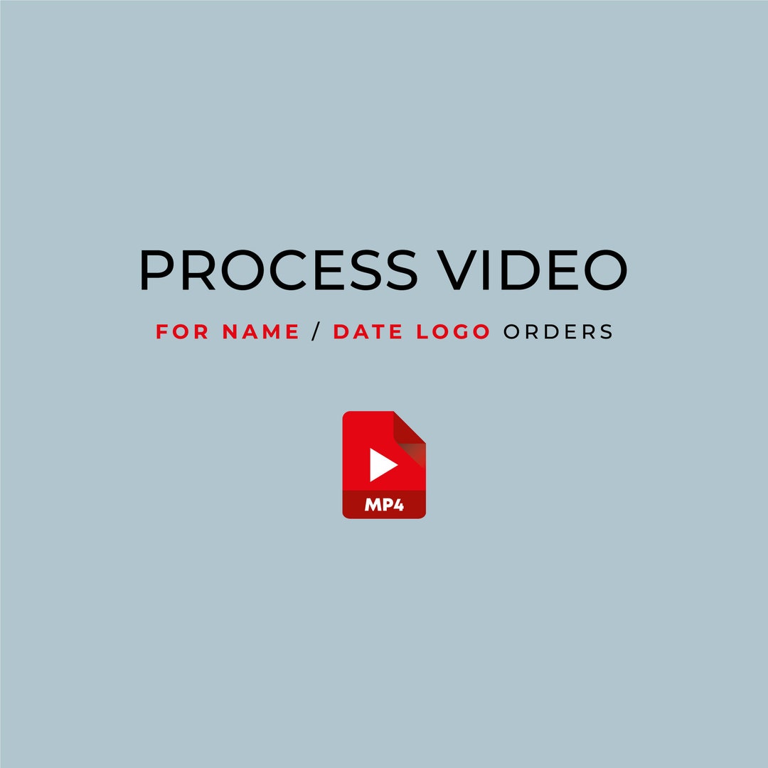 Name Logo and Date / Number Logo Design Process Video Add-on - Etsy
