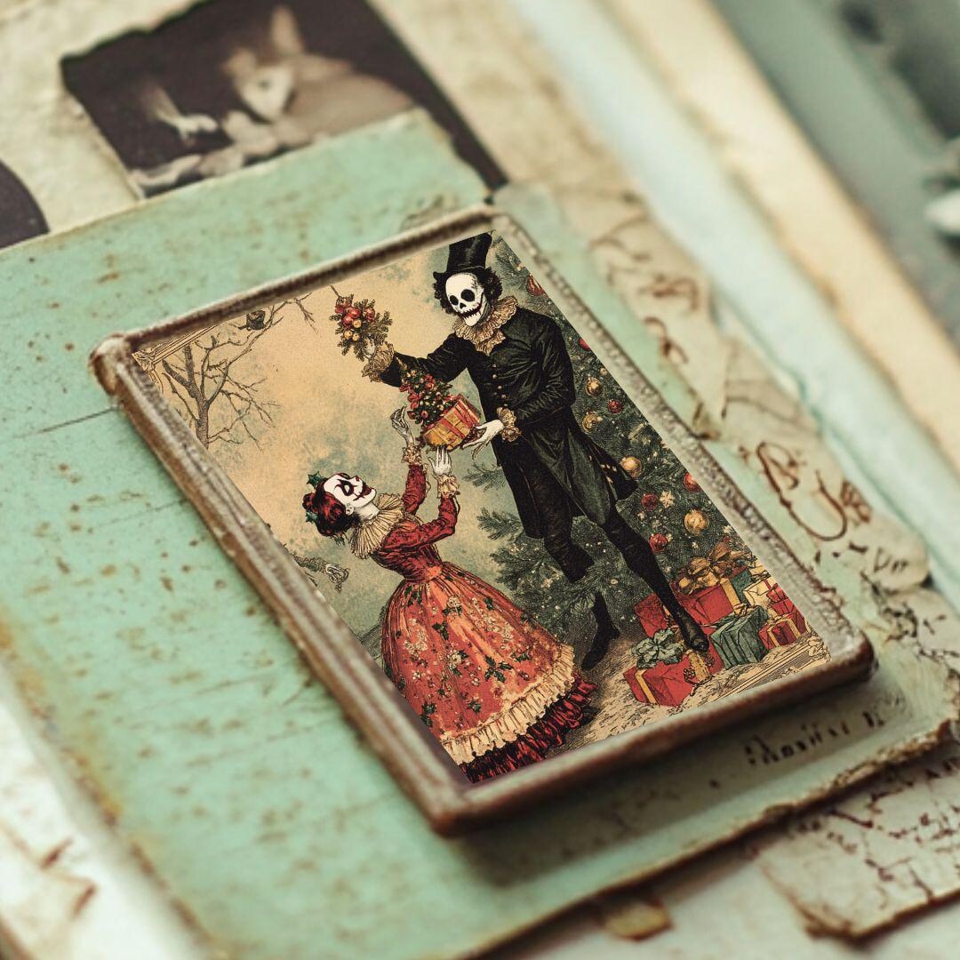 1 Morbid Victorian Christmas Card Digital Download for Junk Journals ...