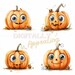 16 Watercolor Pumpkin Halloween Clipart Bundle, DIGITAL DOWNLOAD ...