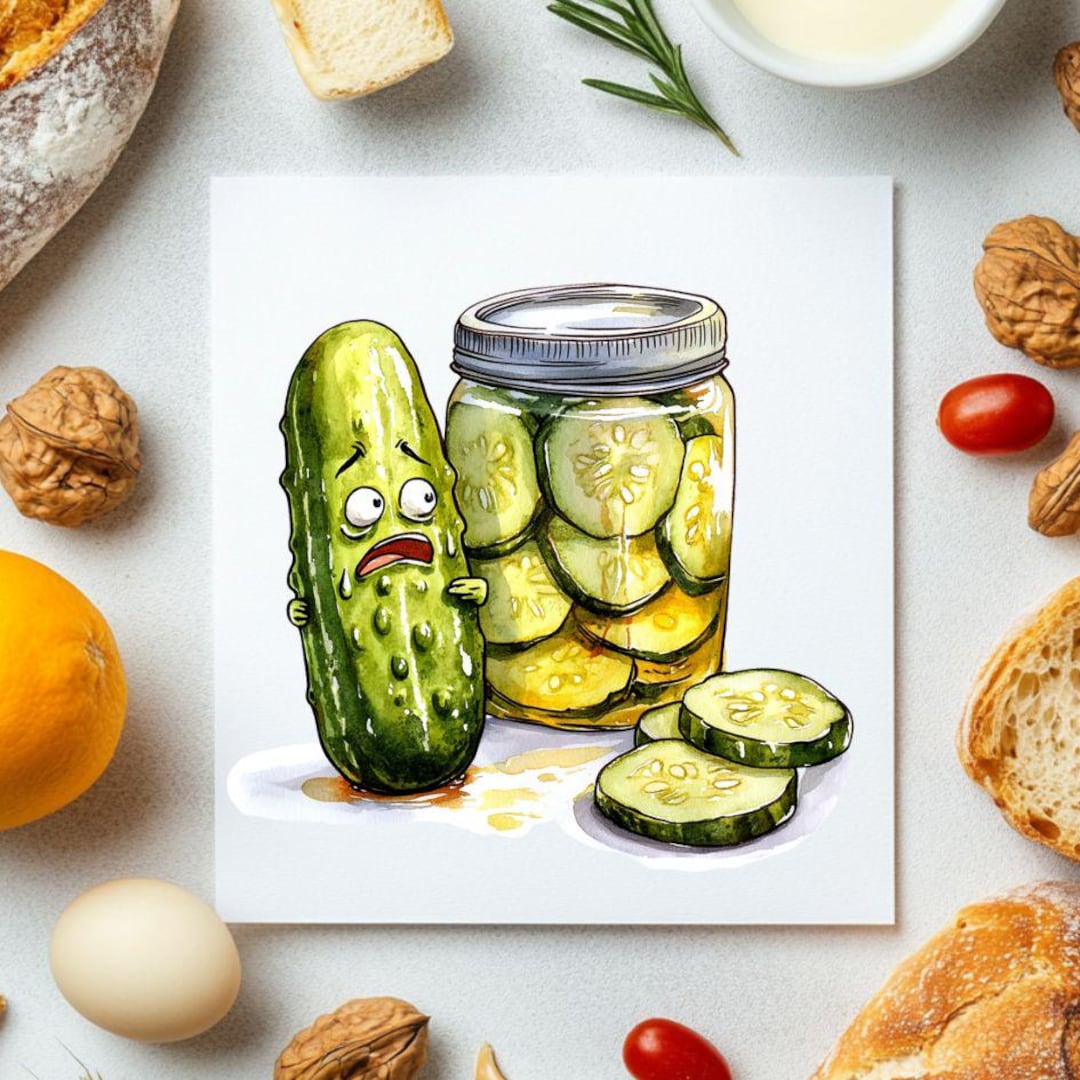 4 Crying Scared Pickle T-shirt Design | Digital Print High-quality ...