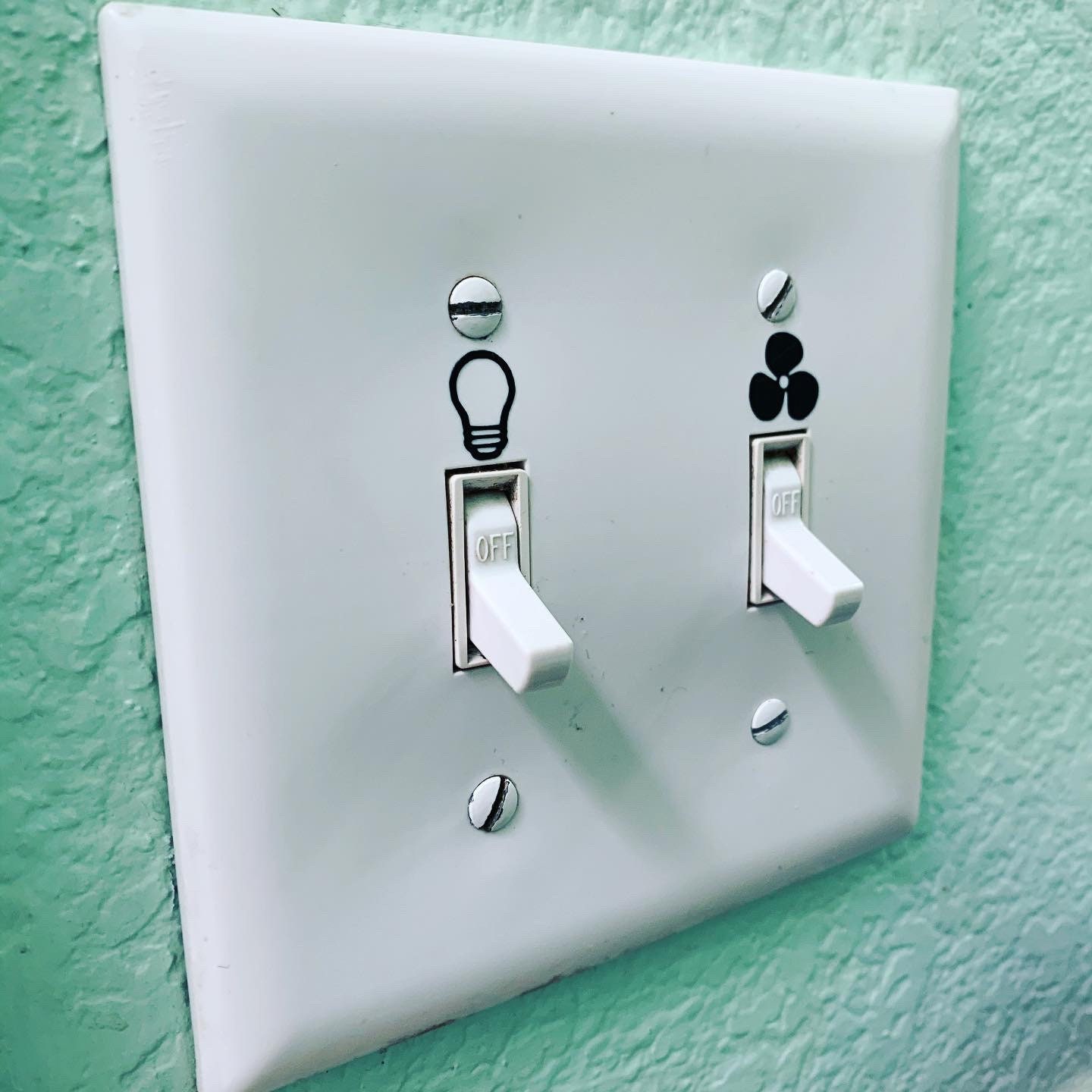 Light Switch & Fan Switch Labels Pack of 10 Each - Etsy