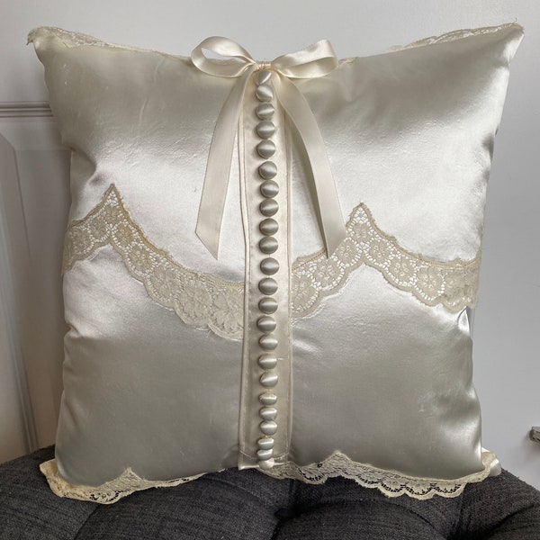 Memory Pillow Made From Wedding Dress - Etsy