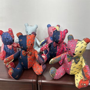Memory Necktie Bear - Etsy
