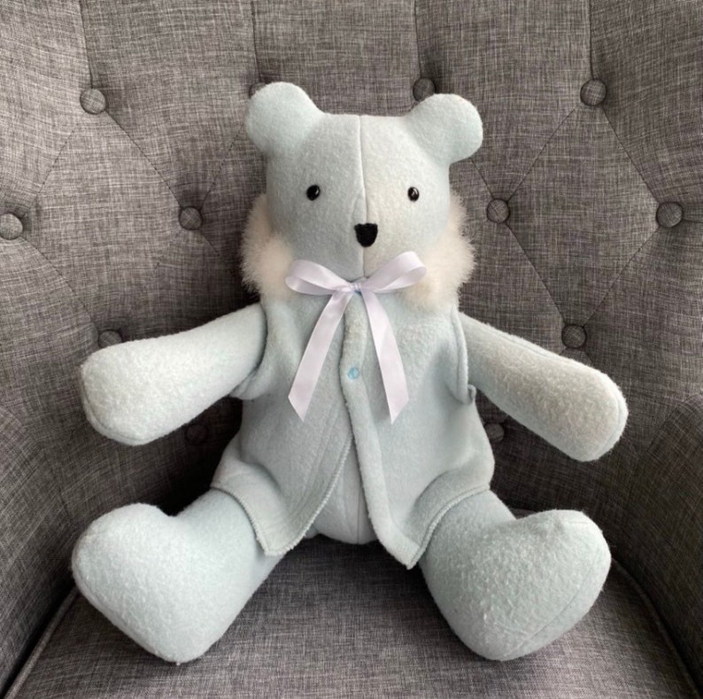 Memory Bear With Vest - Etsy