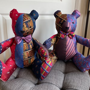 Memory Necktie Bear - Etsy