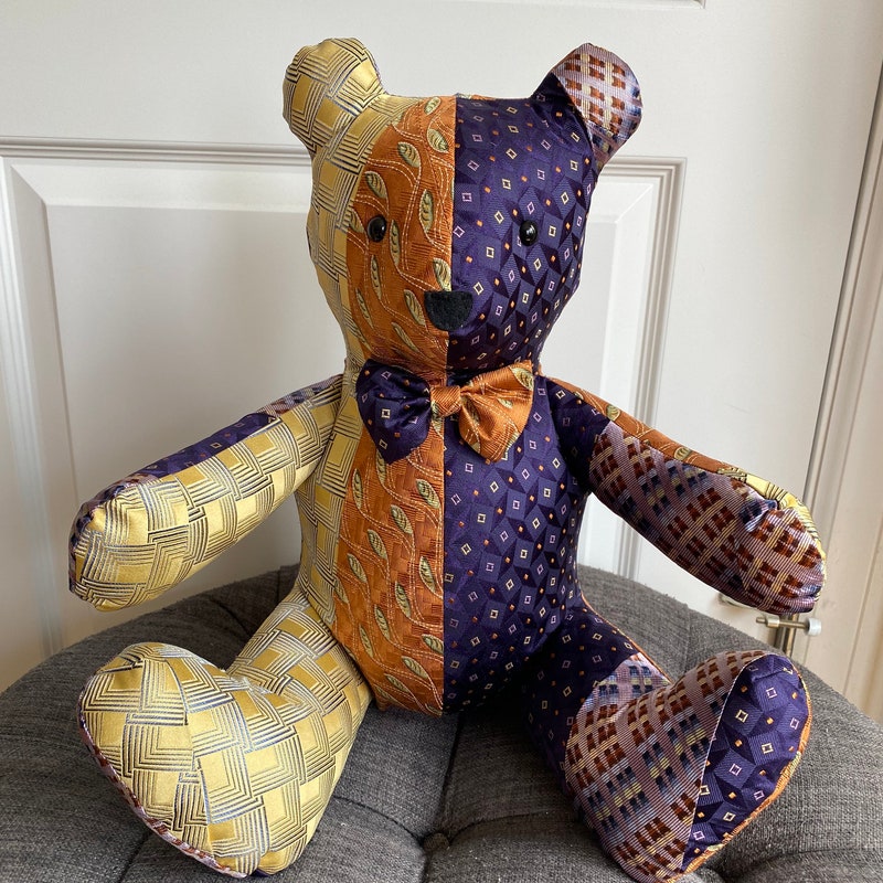 Stuffed Quilt Christmas Bear - Etsy