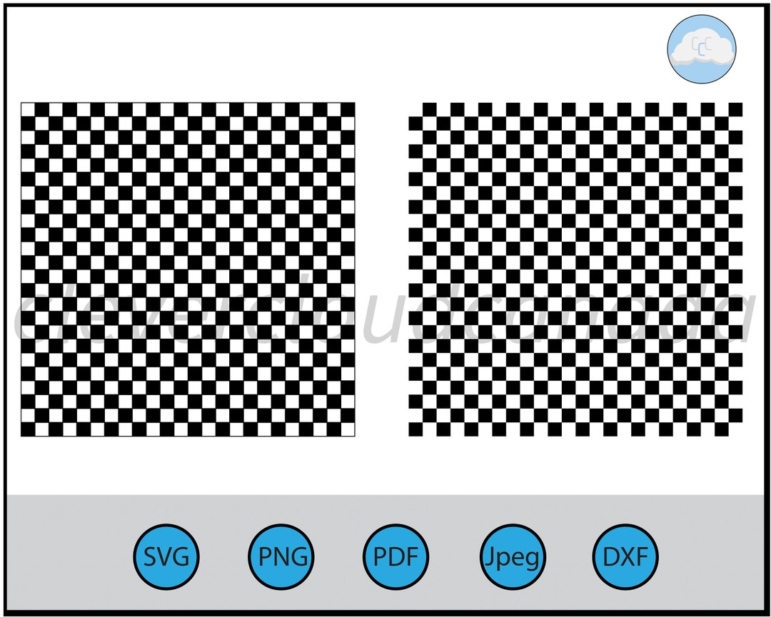 Checkered Pattern Digital File/ Checkers/ Chess/ Checkered Clipart ...