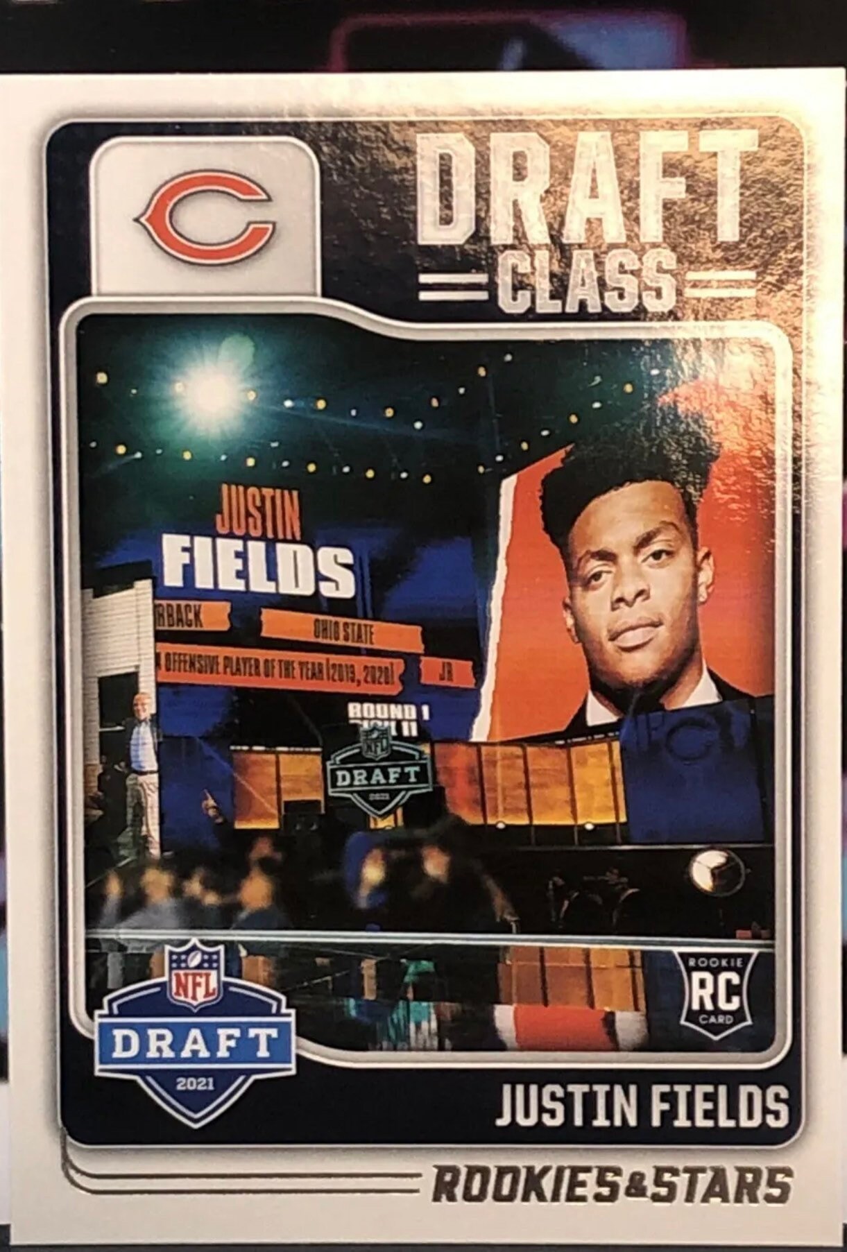 Justin Fields Rookie Card 2021 NFL Panini Rookies N Stars Draft Bears ...