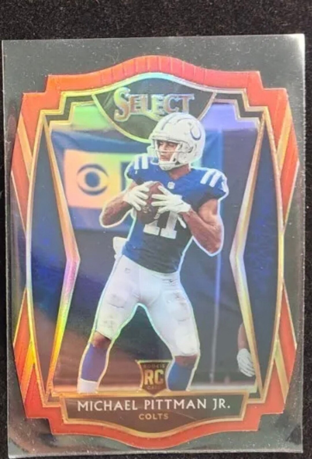 Michael Pittman Rookie Card 2020 NFL Panini Select Red Die Cut Premier ...