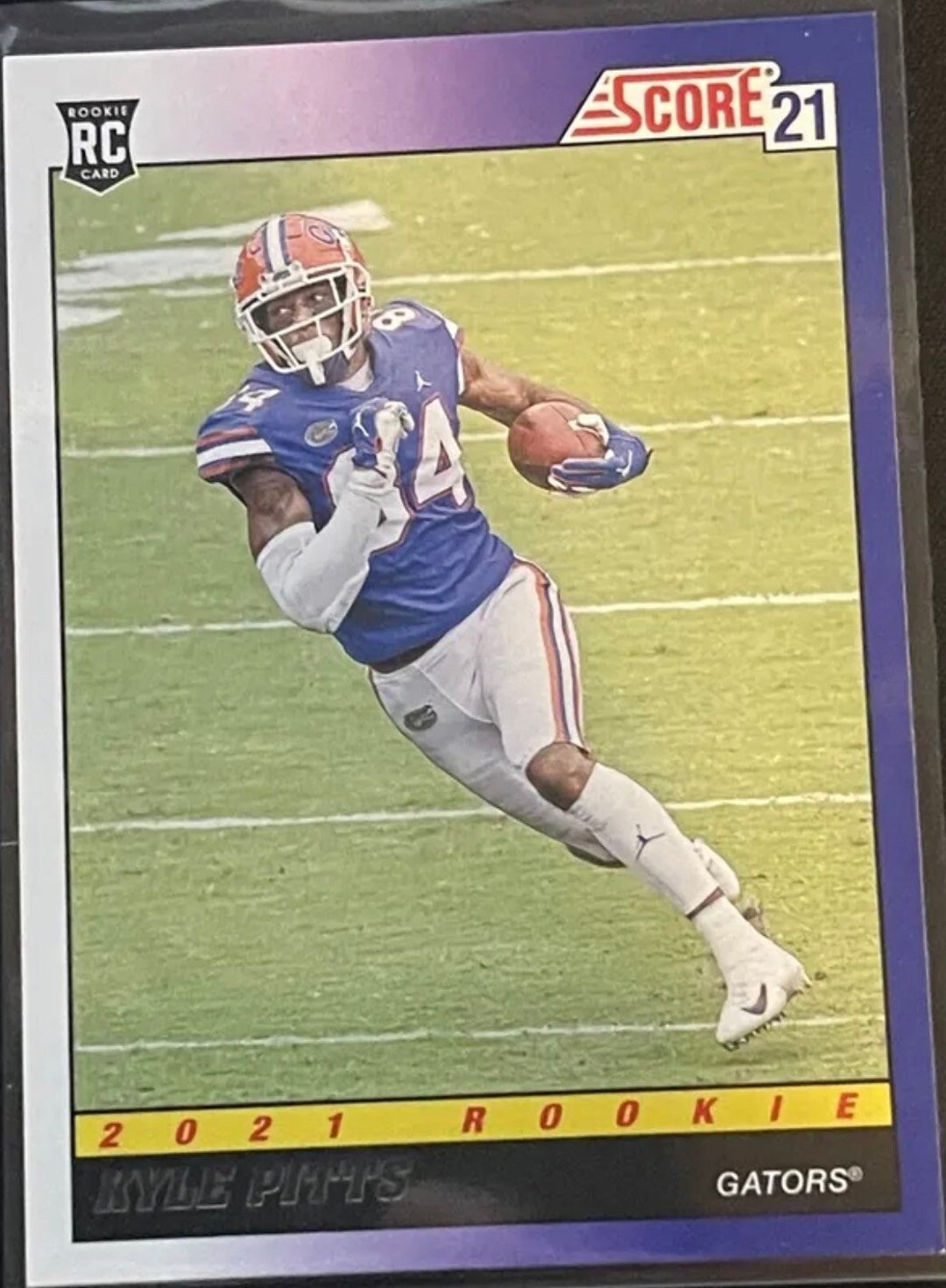 Kyle Pitts Rookie Card 2021 NFL Panini Score Purple Gators Atlanta ...