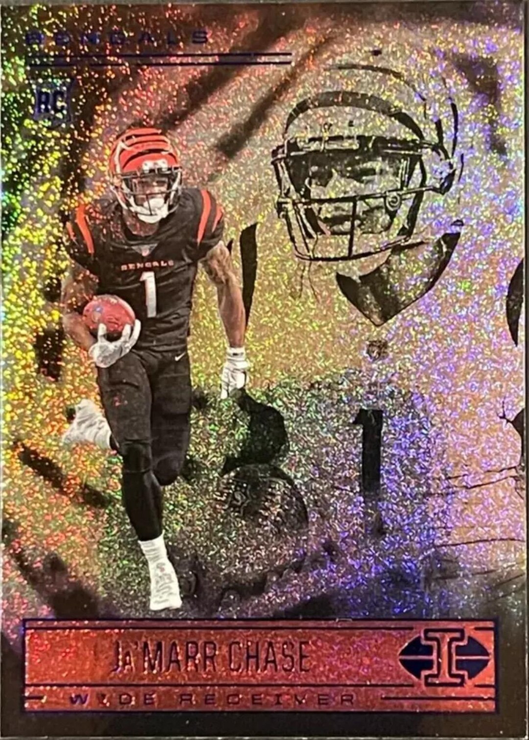 Jamarr Chase Rookie Card 2021 NFL Panini Rare Stardust ...