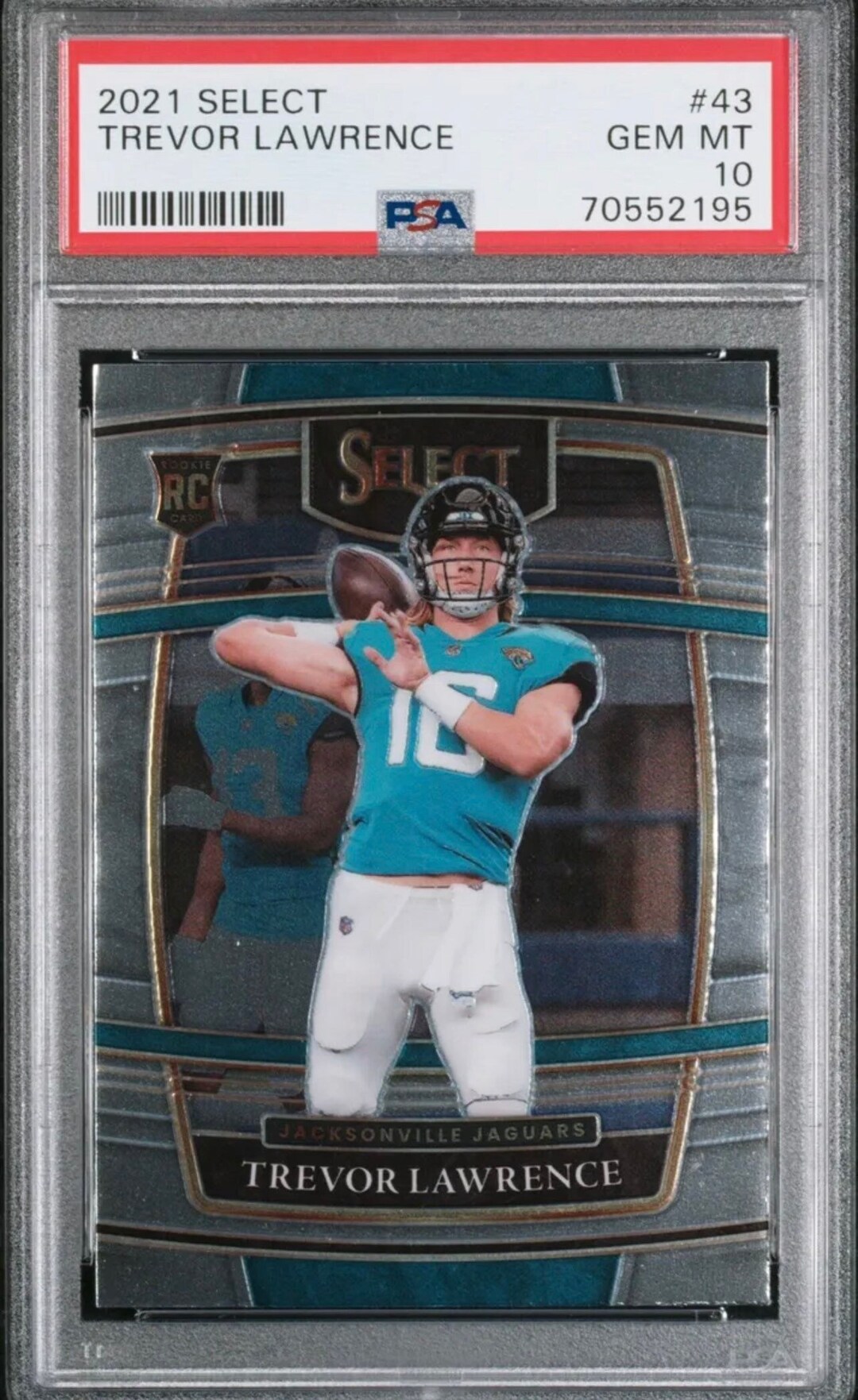 Trevor Lawrence Rookie Card 2021 NFL Panini Select PSA Graded Perfect ...
