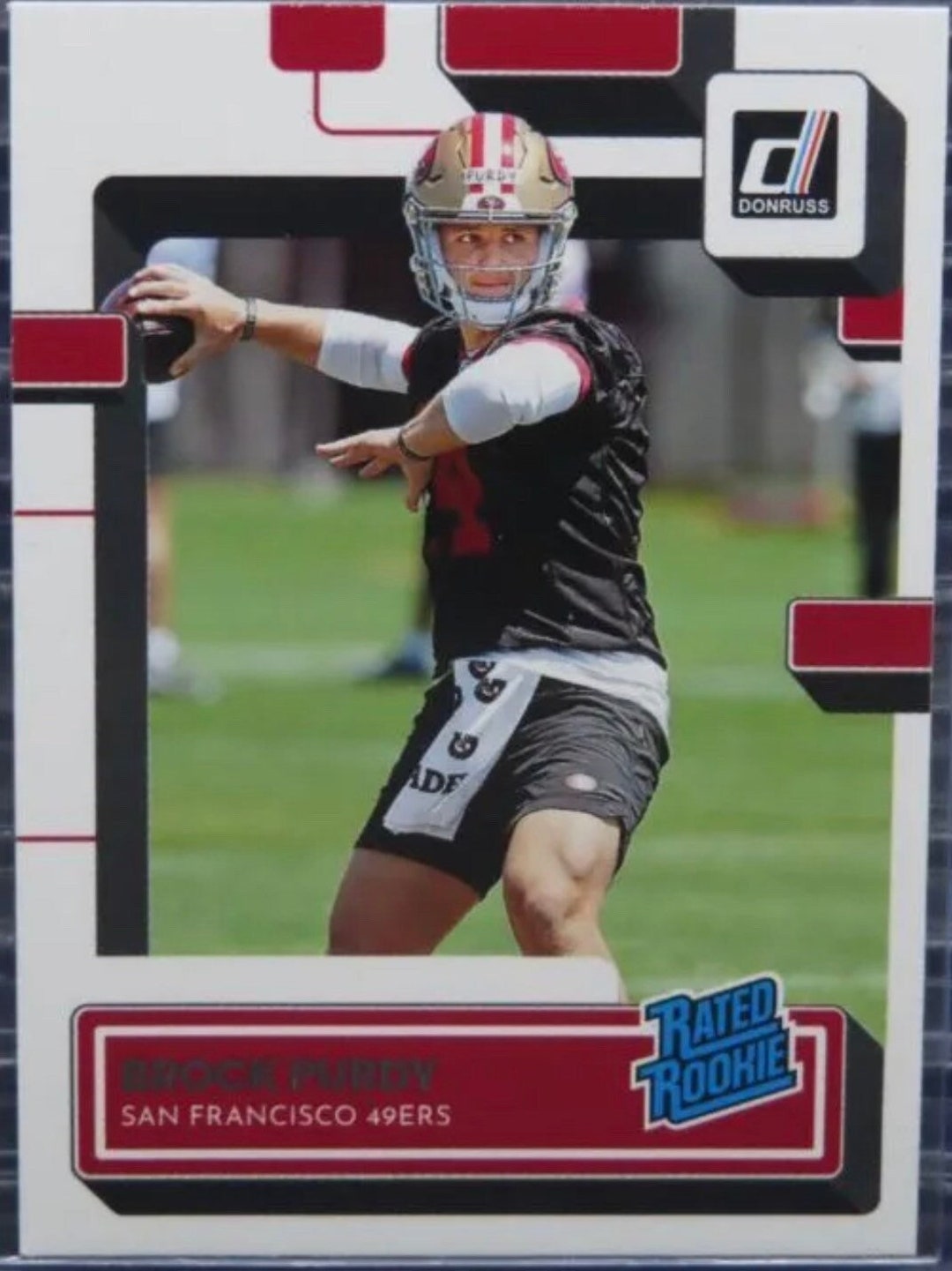 Brock Purdy Rookie Card 2022 NFL Panini Donruss Rated Rookie 49rs Star ...