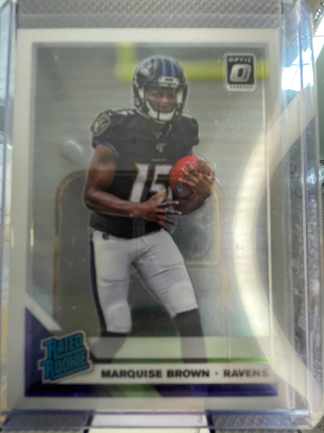 Marquise Hollywood Brown Rookie Card 2019 NFL Panini Optic Base Ravens ...