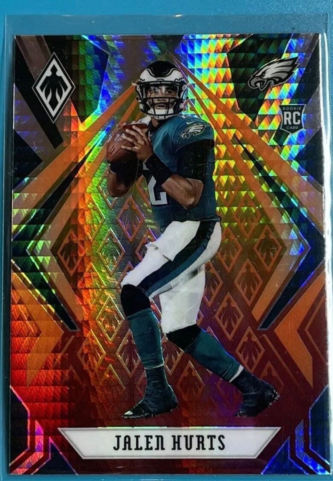 Jalen Hurts Rookie Card 2020 NFL Panini Phoenix Fireburst - Etsy