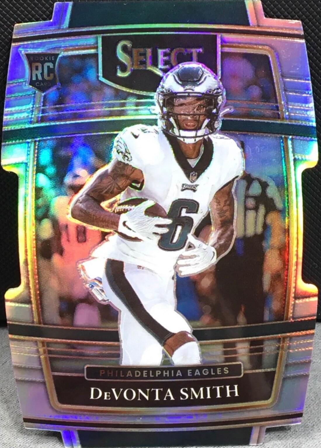 Devonta Smith Rookie Card 2021 NFL Panini Silver Holo Philadelphia ...
