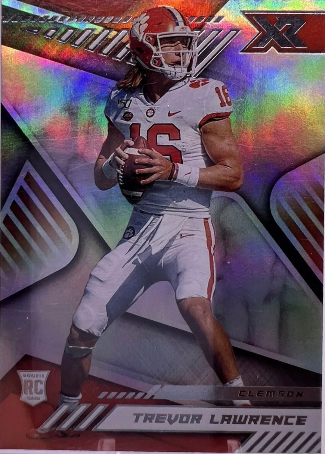 Trevor Lawrence Rookie Card 2021 NFL Panini XR Holo Jags Star Rookie ...