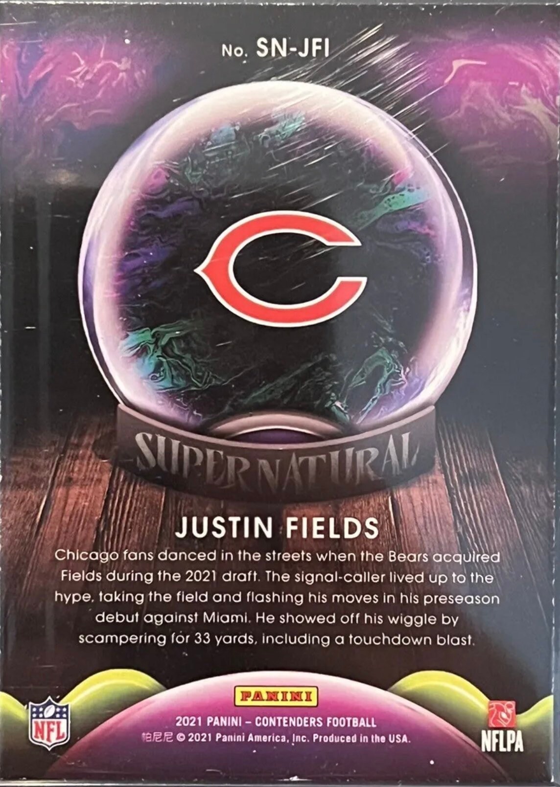 Justin Fields Rookie Card 2021 NFL Panini Contenders - Etsy