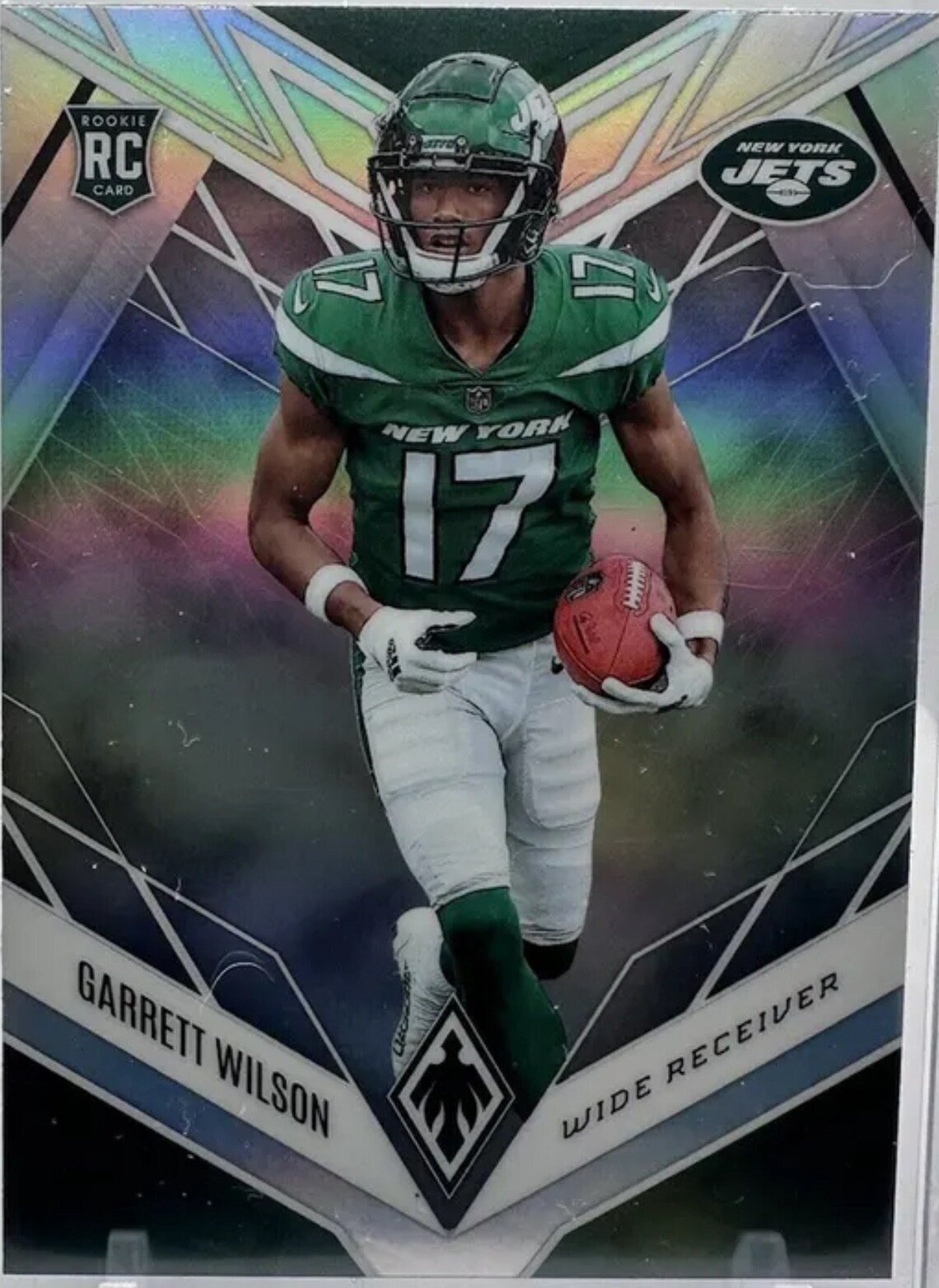 Garrett Wilson Rookie Card 2022 NFL Panini Phoenix Silver Holo - Etsy
